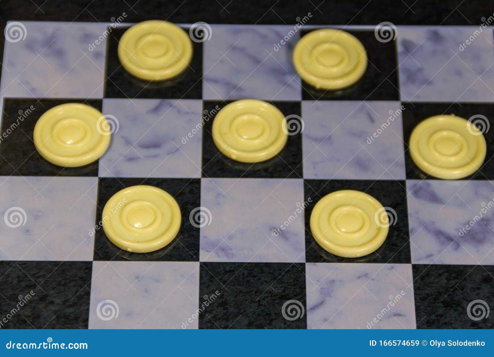 Checkerboard With Checkers. Game Concept. Board Game Stock Image ...