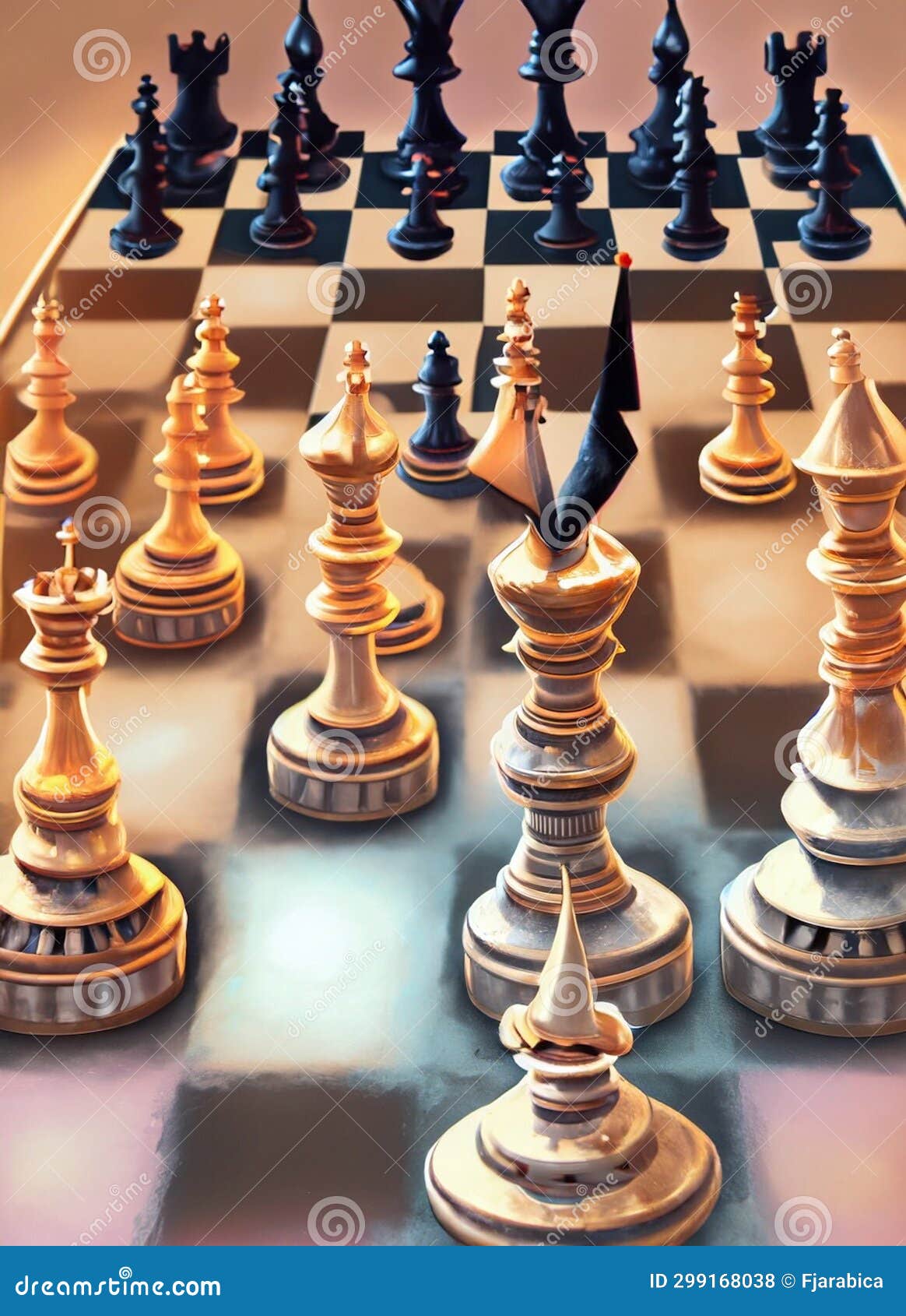 Checkerboard Chess Pieces Suitable Stock Illustration - Illustration of ...