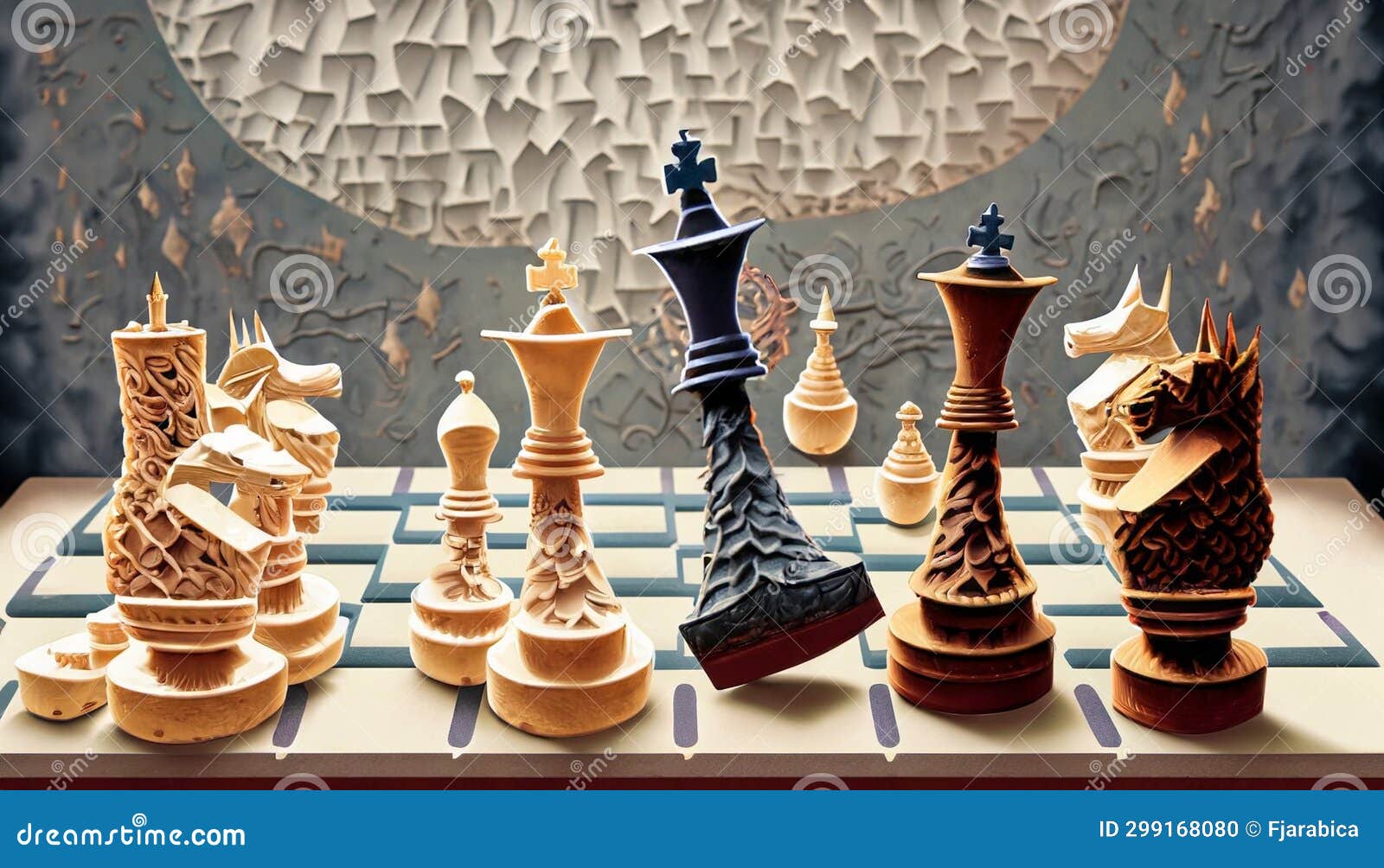 Checkerboard Chess Pieces Suitable Stock Illustration - Illustration of ...