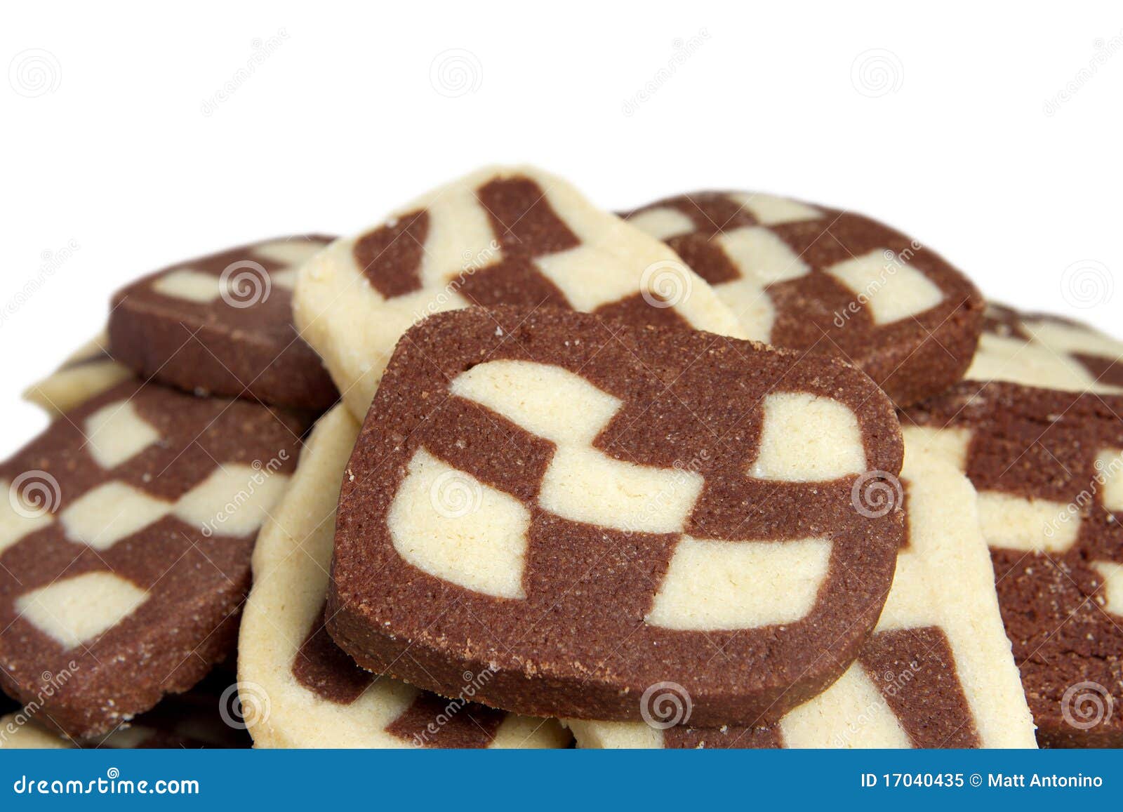 Checkerboard cookies stock image. Image of dessert, sugar - 17040435