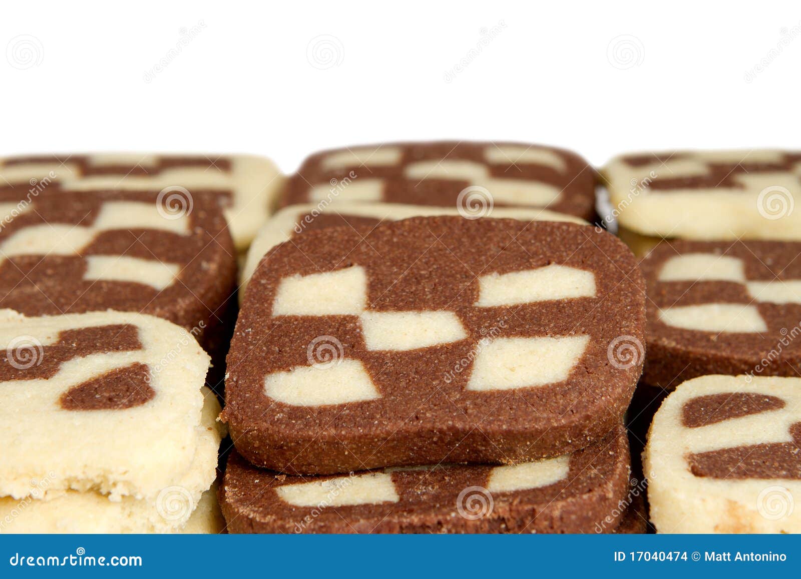 Checkerboard cookies stock photo. Image of vanilla, german - 17040474