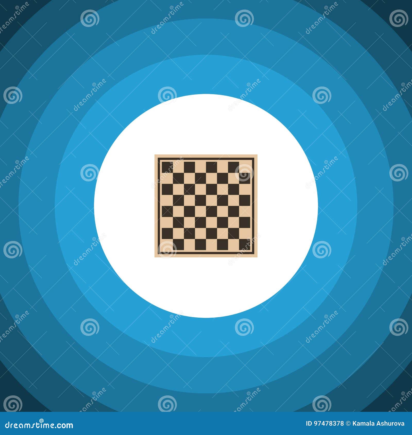 Checkerboard Flat Icon. Chess Table Vector Element Can Be Used for ...