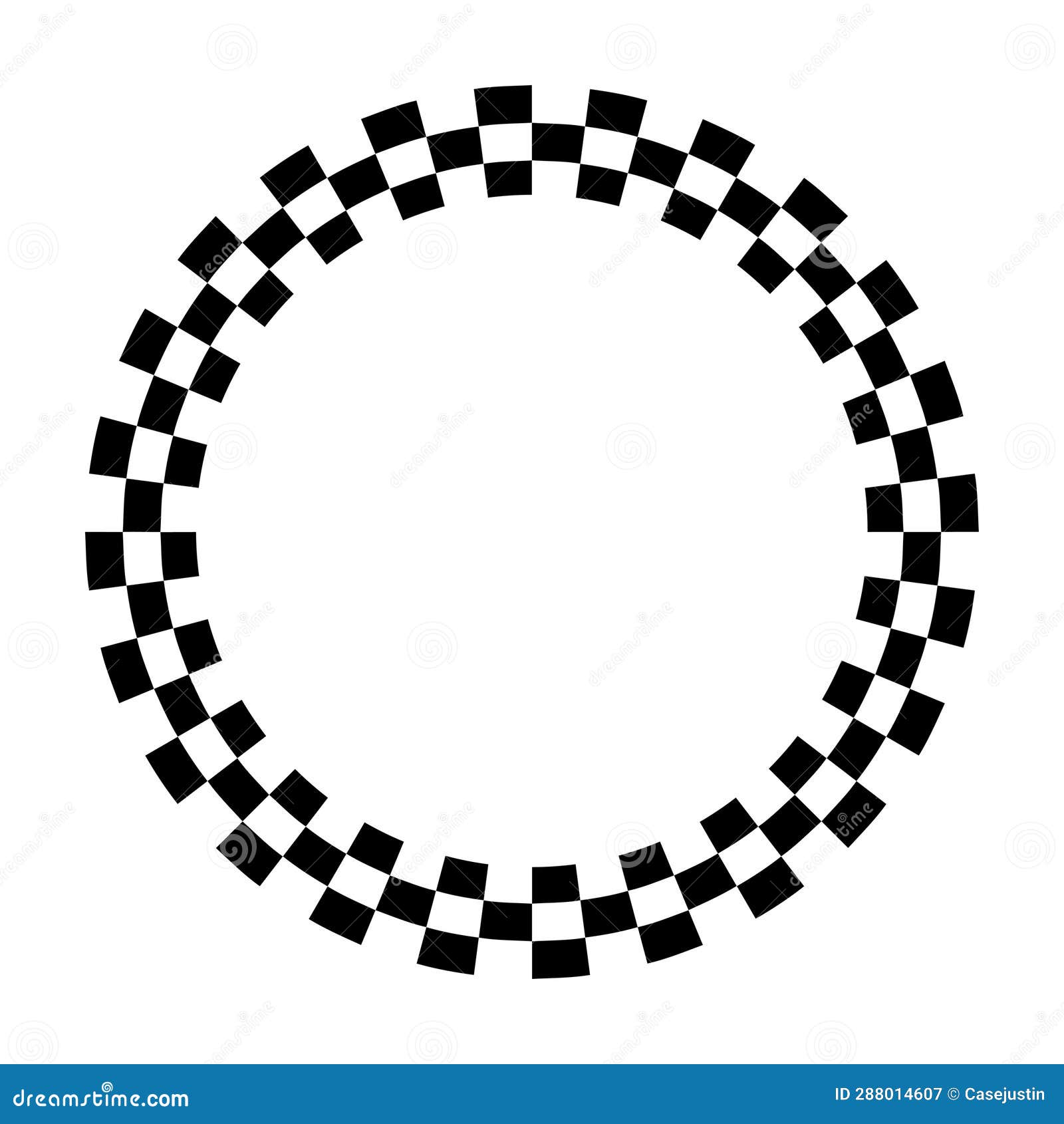 Circle Checkerboard Frame, Spiral Design Border Pattern Stock ...