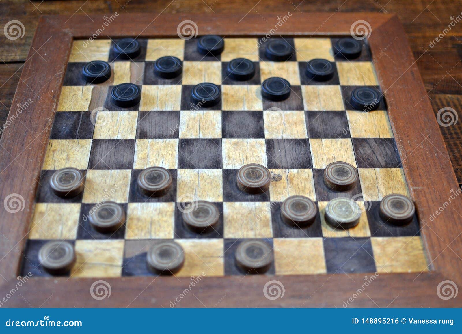 Checkerboard Game. Concept of Strategy, Victory, Intelligence, Defense ...