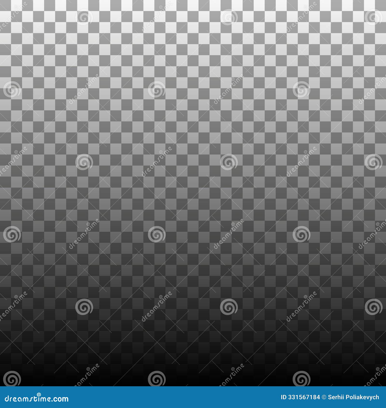 Checkerboard Gradient Background. Black To White Transition. Square ...