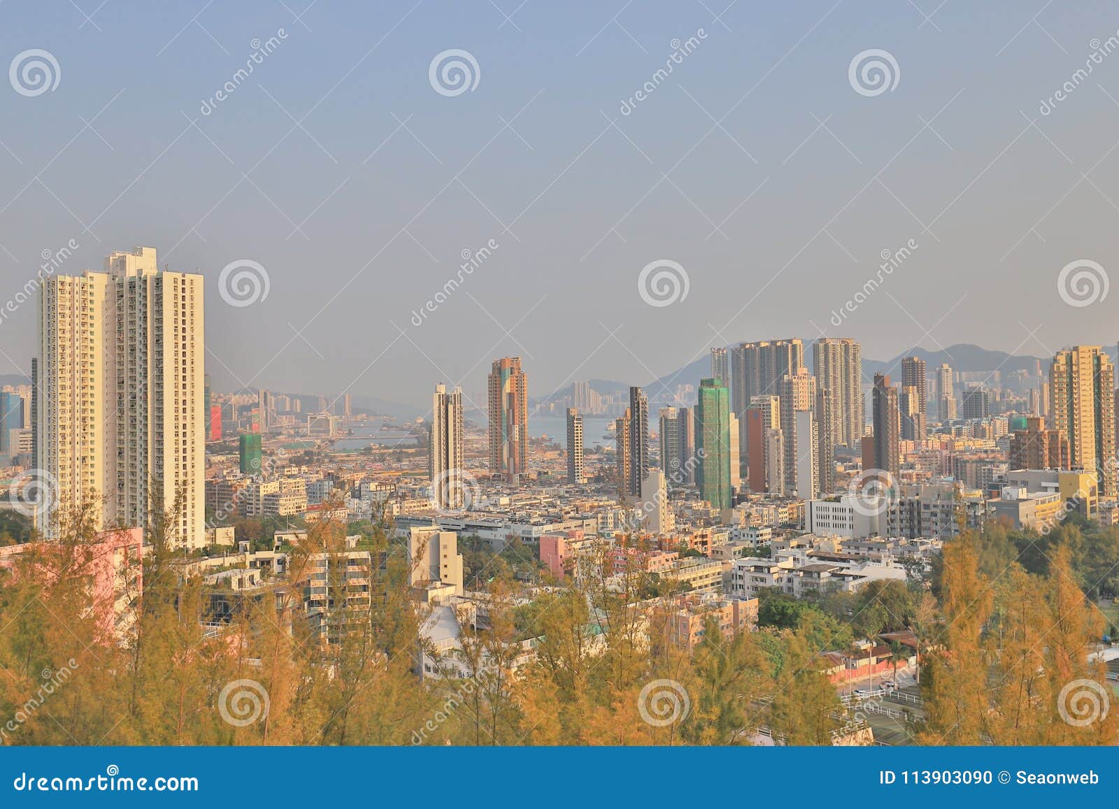 The Checkerboard Hill View of a Kowloon Editorial Image - Image of ...