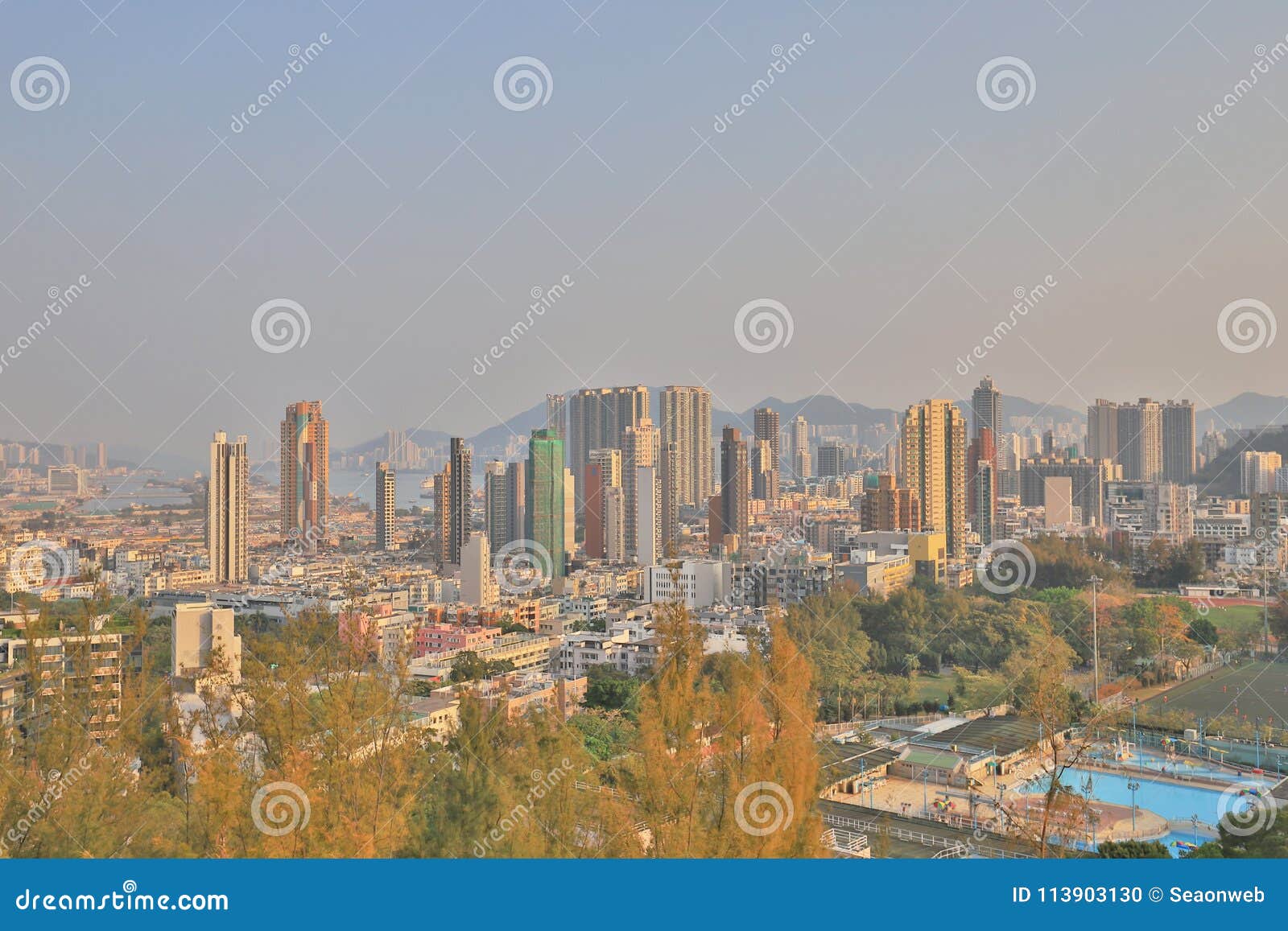 The Checkerboard Hill View of a Kowloon Editorial Image - Image of ...