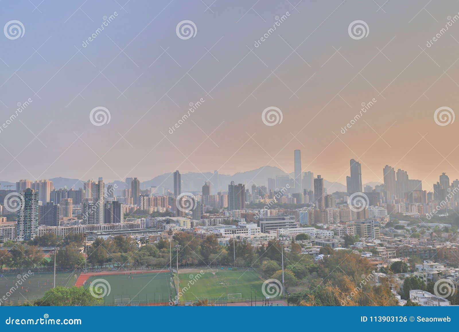 The Checkerboard Hill View of a Kowloon Editorial Photo - Image of ...