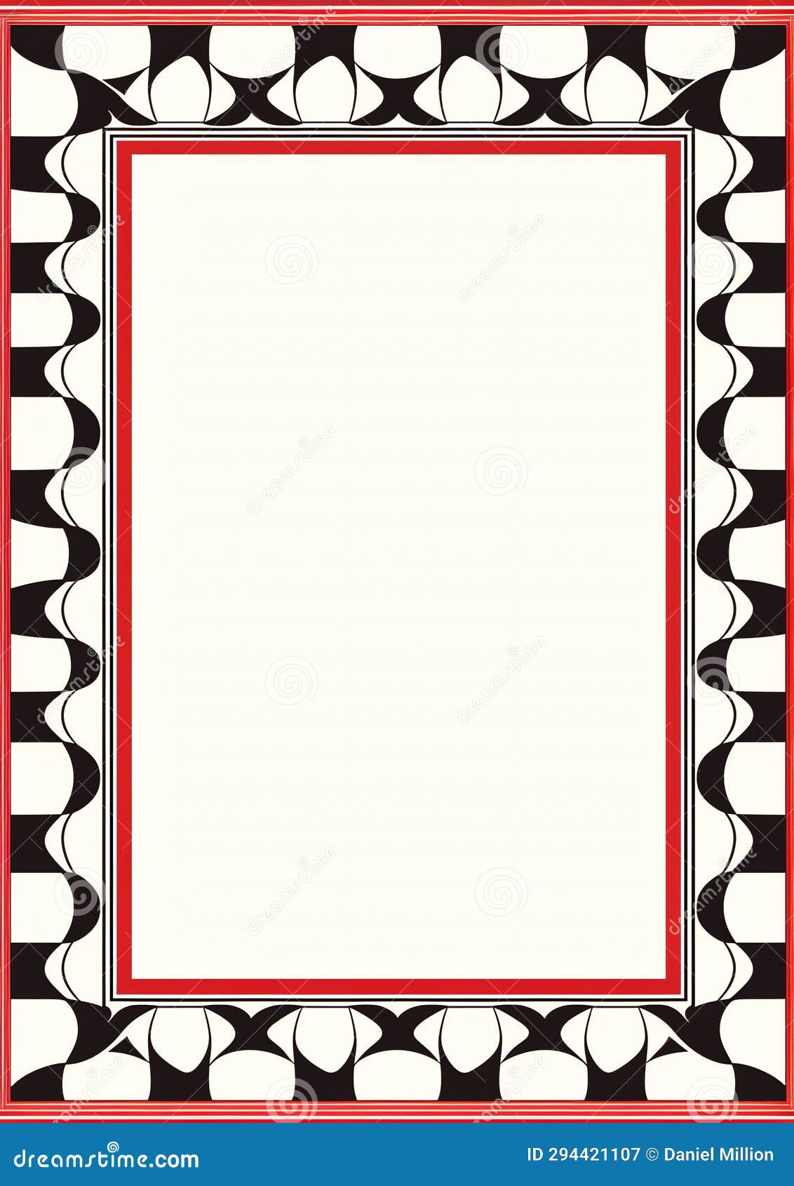Checkerboard Pattern Frame 80s Retro Nostalgic Stock Illustration ...