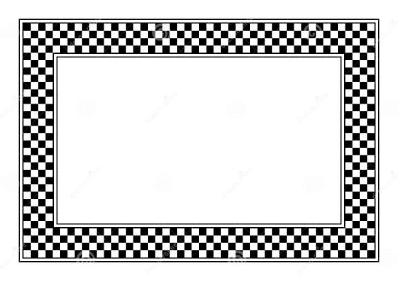 Checkerboard Pattern, Rectangle Frame, Checkered Pattern Frame Stock ...