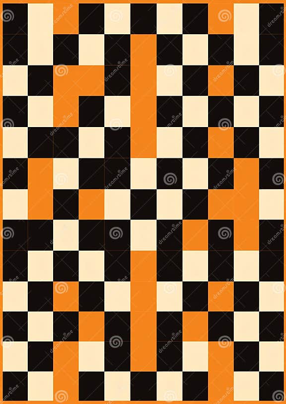 Checkerboard Pattern 90s Retro Nostalgic Frame Stock Illustration ...