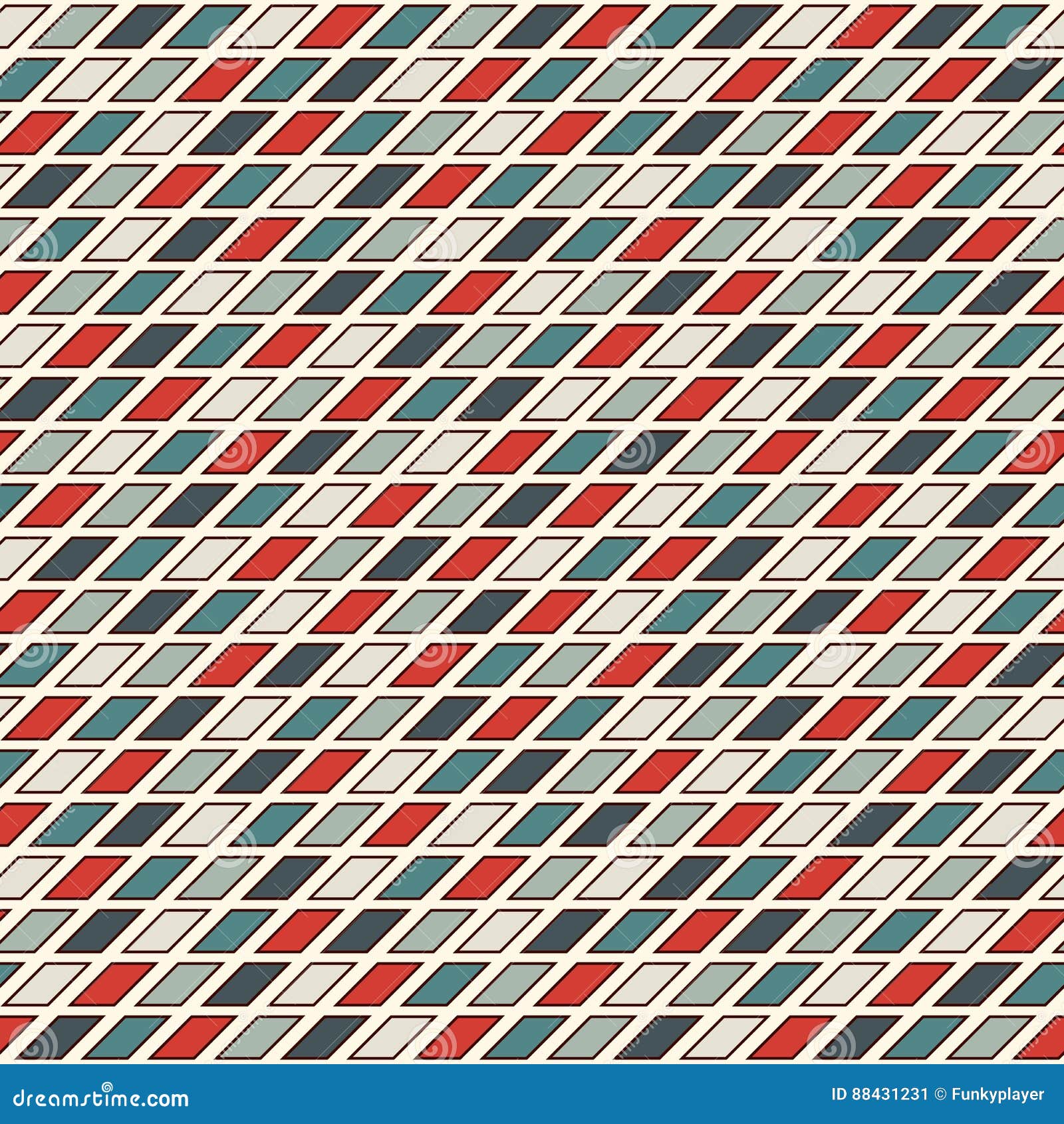 Checkered Abstract Background. Red and Blue Color Diagonal Square Cell ...