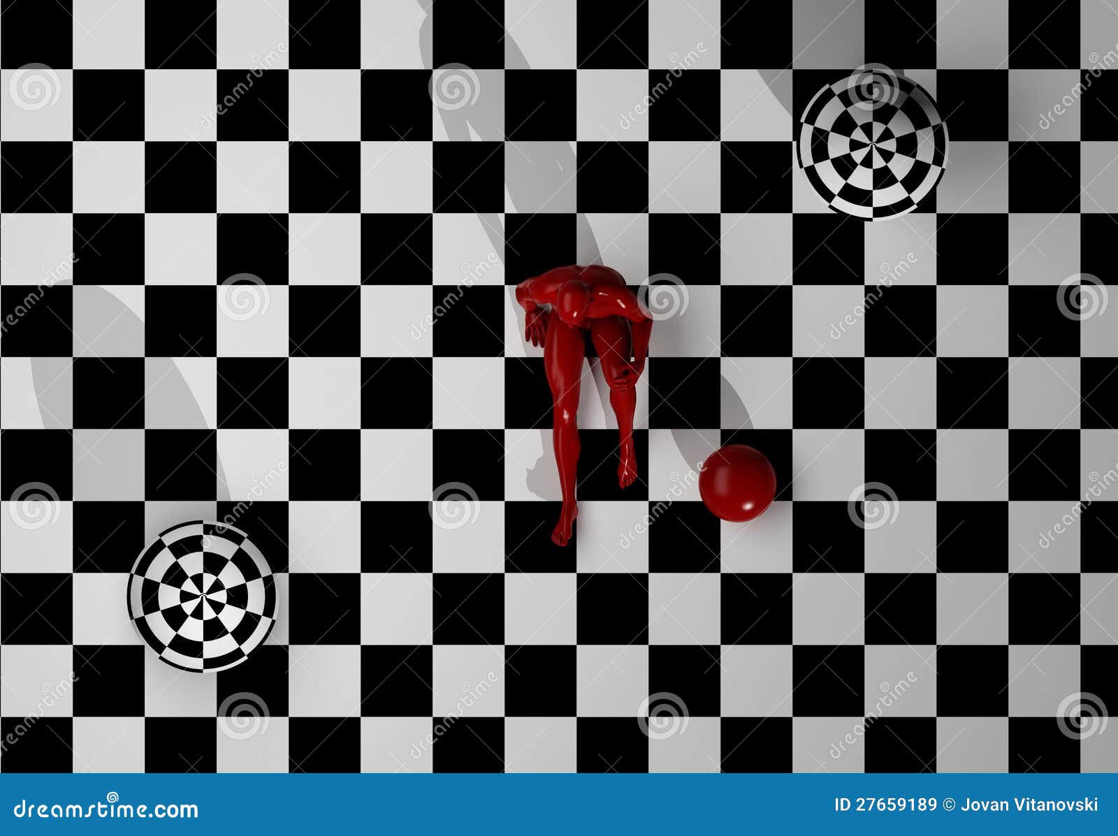 Checkered art composition stock illustration. Illustration of contrasts ...