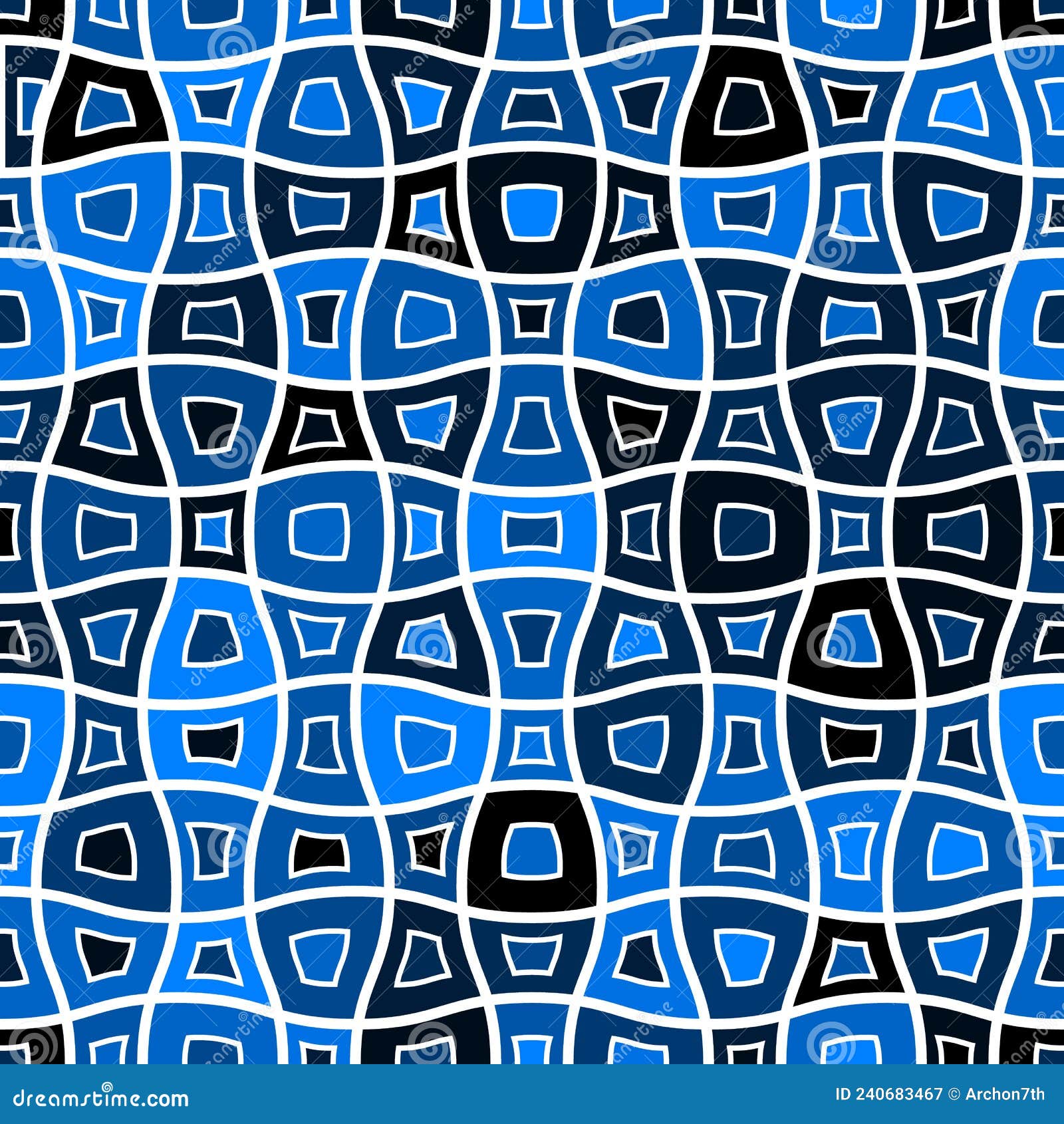 Distortion Surface With Differents Shapes Vector Illustration ...