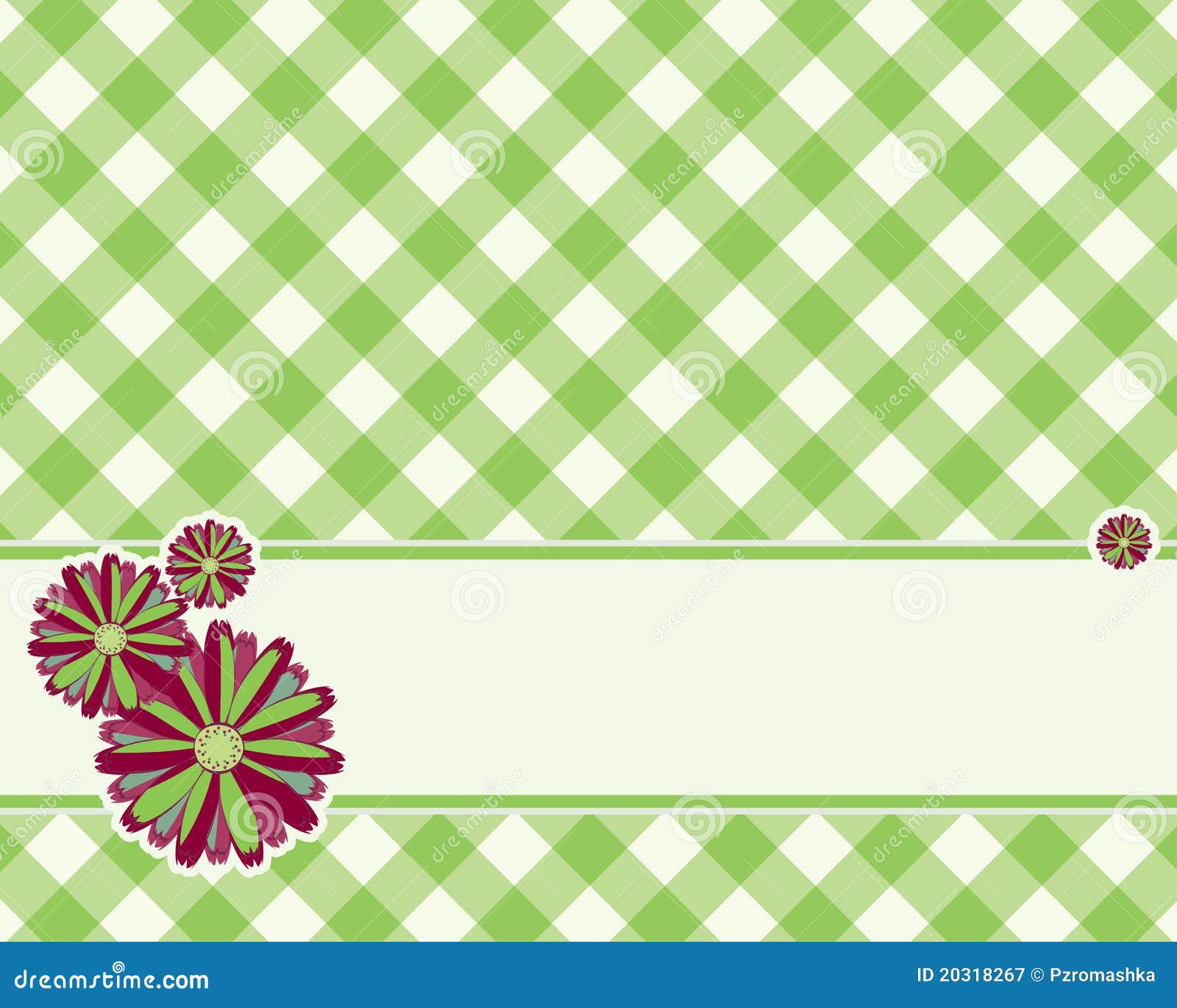 Checkered Background in a Light Green Color Stock Vector - Illustration ...