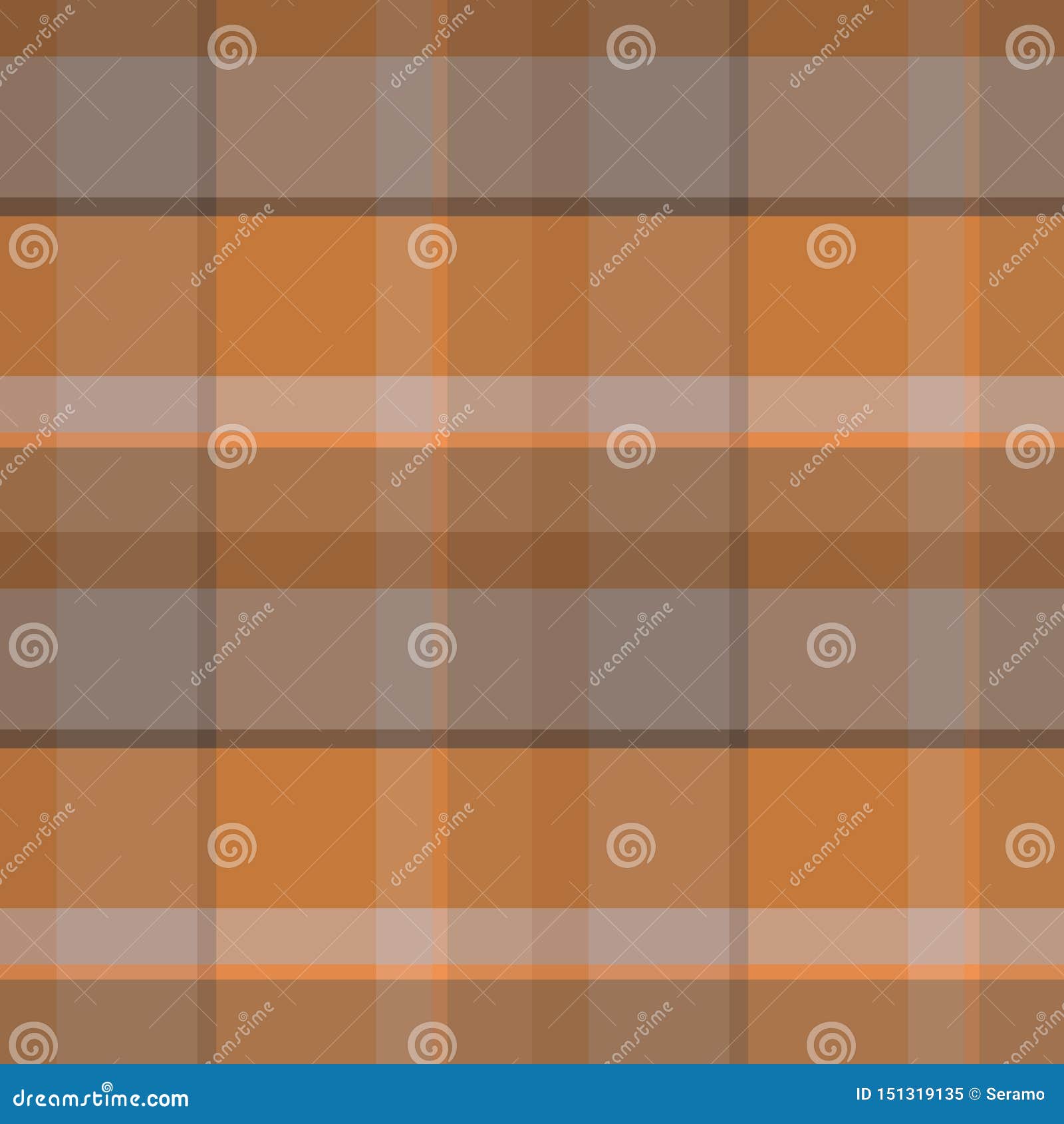 Seamless Checkered Background in Brown Stock Vector - Illustration of ...