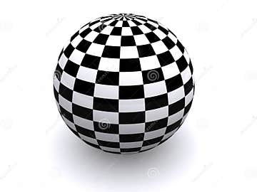 Checkered ball stock illustration. Illustration of white - 15018605