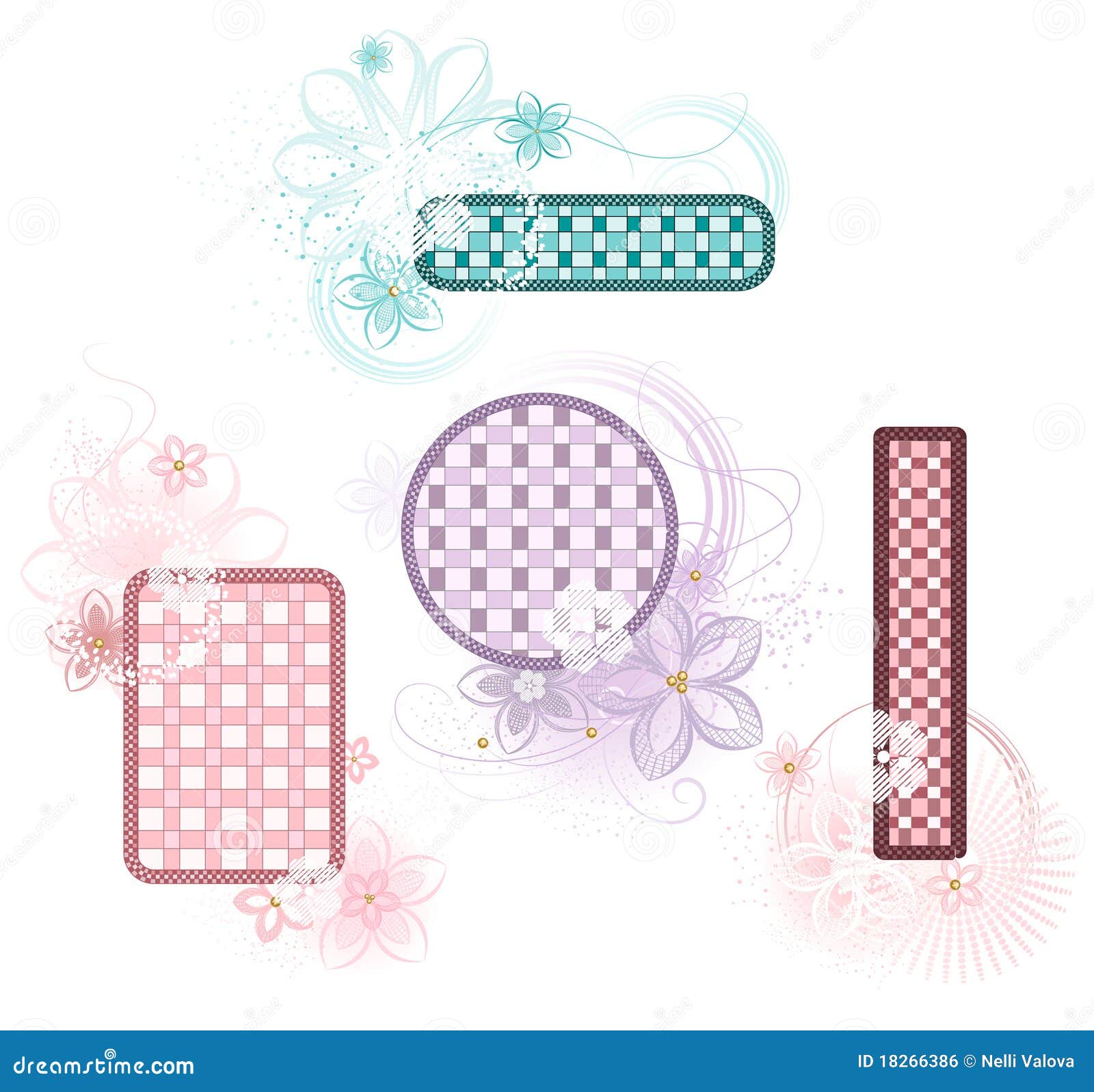 Checkered banner stock vector. Illustration of bezel - 18266386
