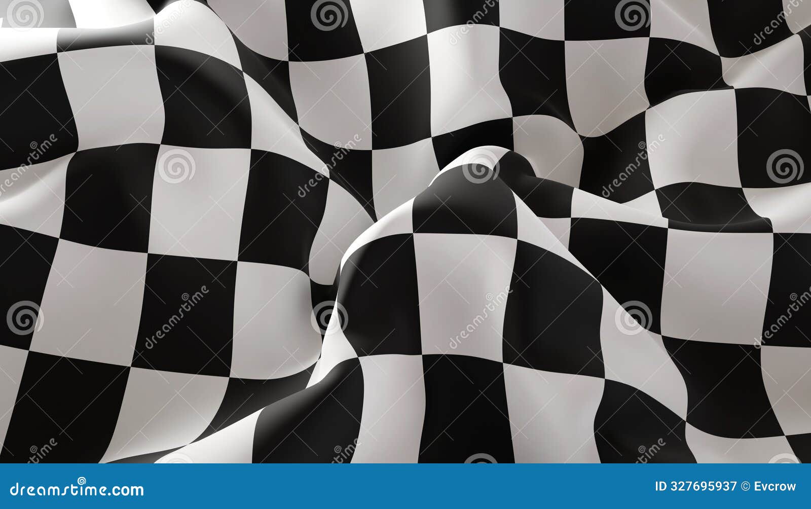 Checkered Black and White Racing Flag Stock Illustration - Illustration ...
