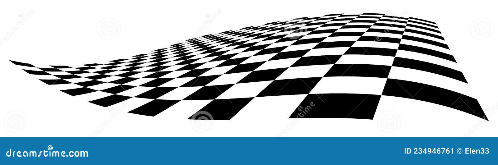 Checkered board curve. stock vector. Illustration of design - 234946761