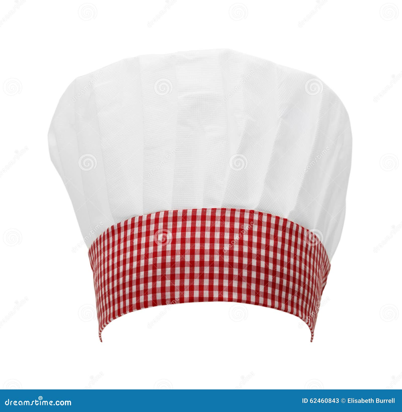 Checkered Chef Hat stock image. Image of isolated, uniform - 62460843