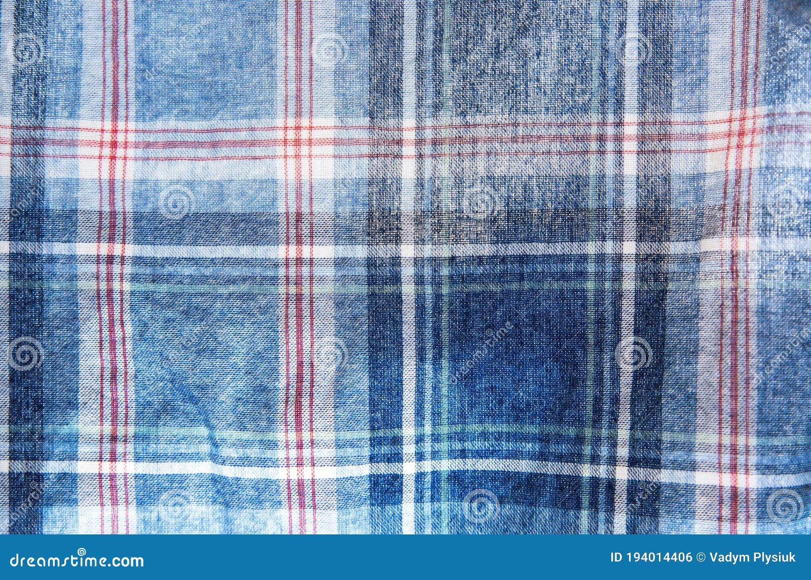 Checkered Cloth Texture. Squares on Textile Stock Photo - Image of ...