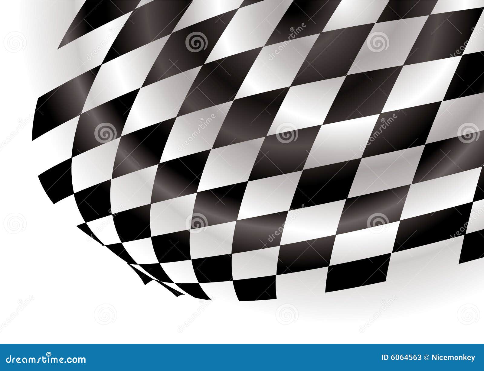 Checkered corner stock vector. Illustration of checkered - 6064563