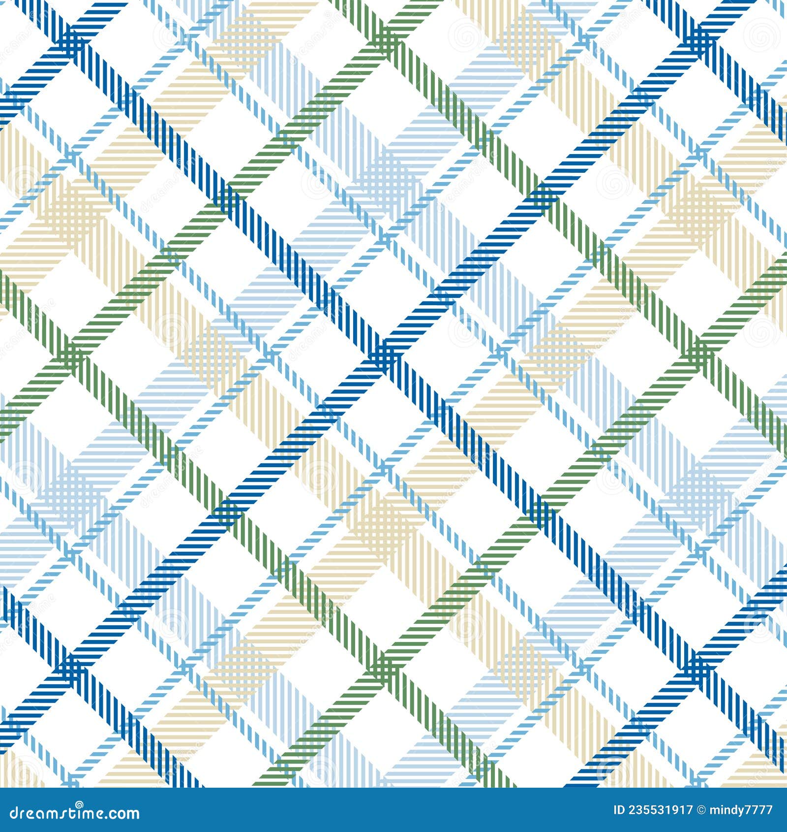 Checkered Diagonal Fabric Texture Seamless Pattern Vector Illustration ...