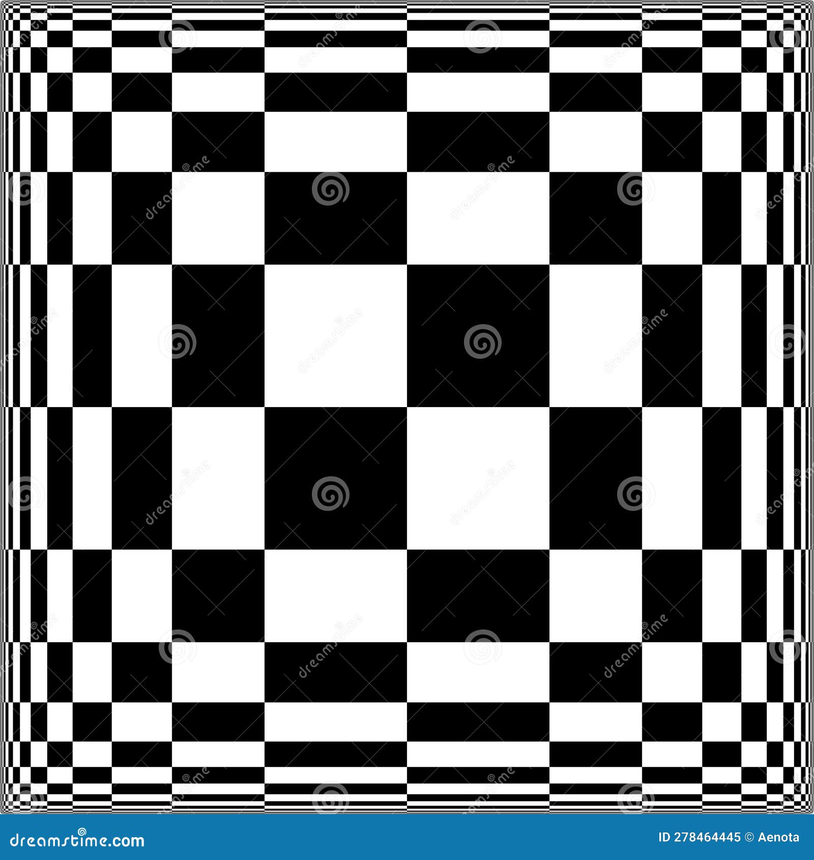 Checkered Displacement - Optical Illusion Vector Illustration Stock ...
