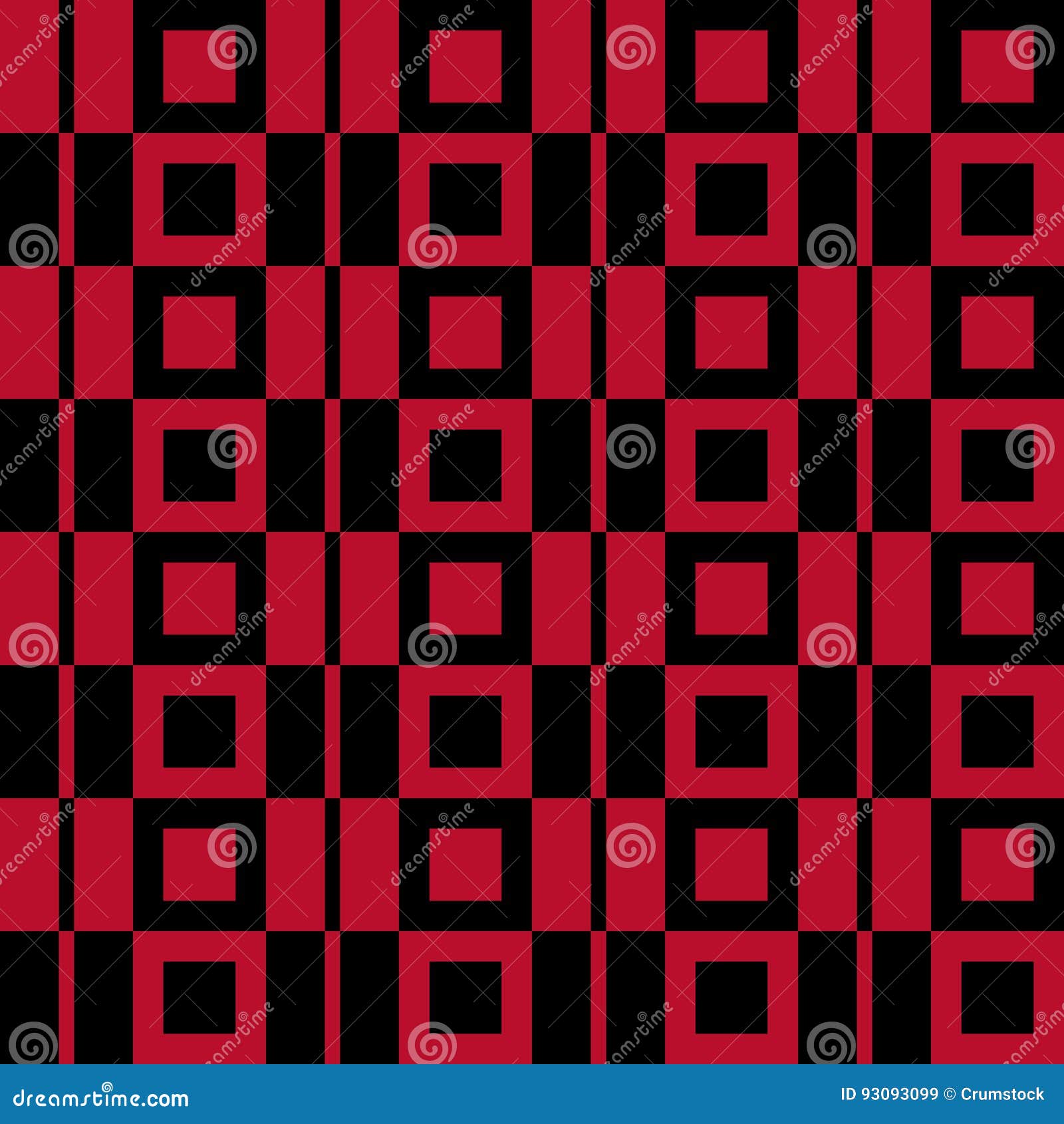 Checkered Fabric Background. Red Seamless Pattern Stock Vector ...