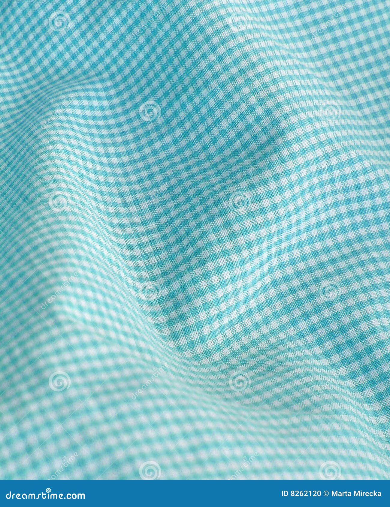 Checkered Fabric Close Up. Blue Stock Photo - Image of crisp, delicate ...