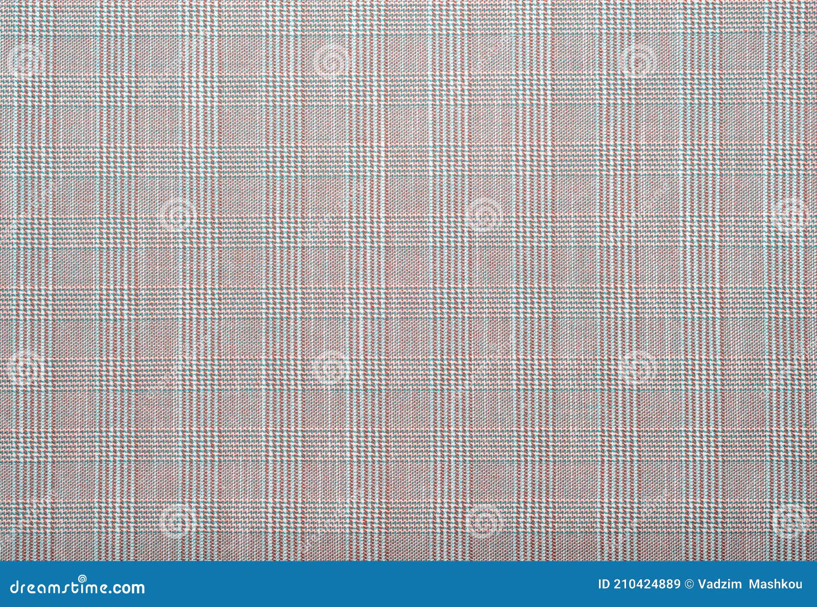 Checkered Fabric. Material for Sewing Clothes Stock Image - Image of ...