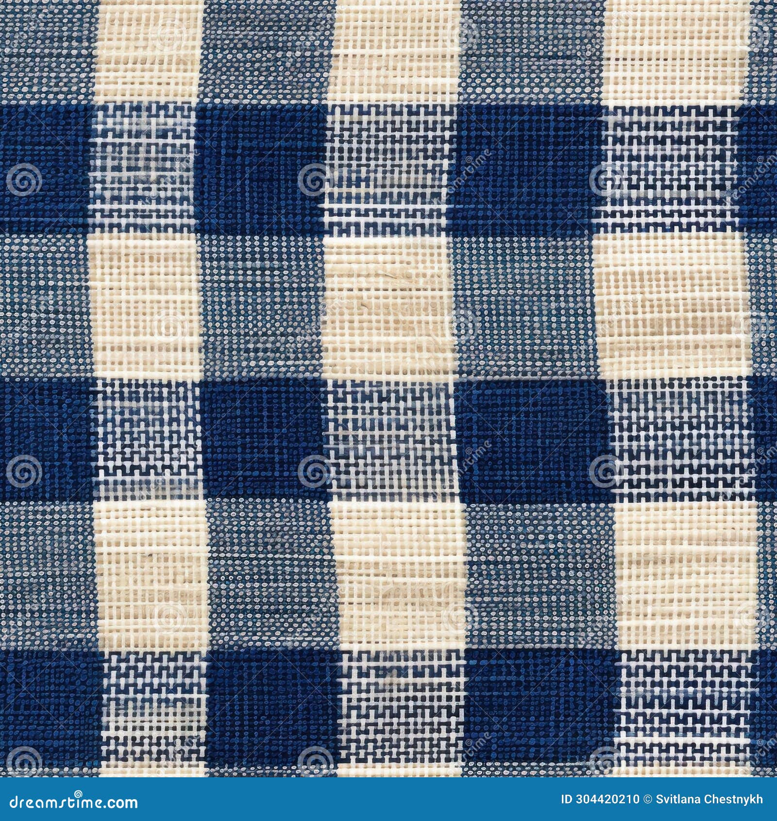 Checkered Fabric Textile Texture Imitation, Seamless Repeat Pattern ...