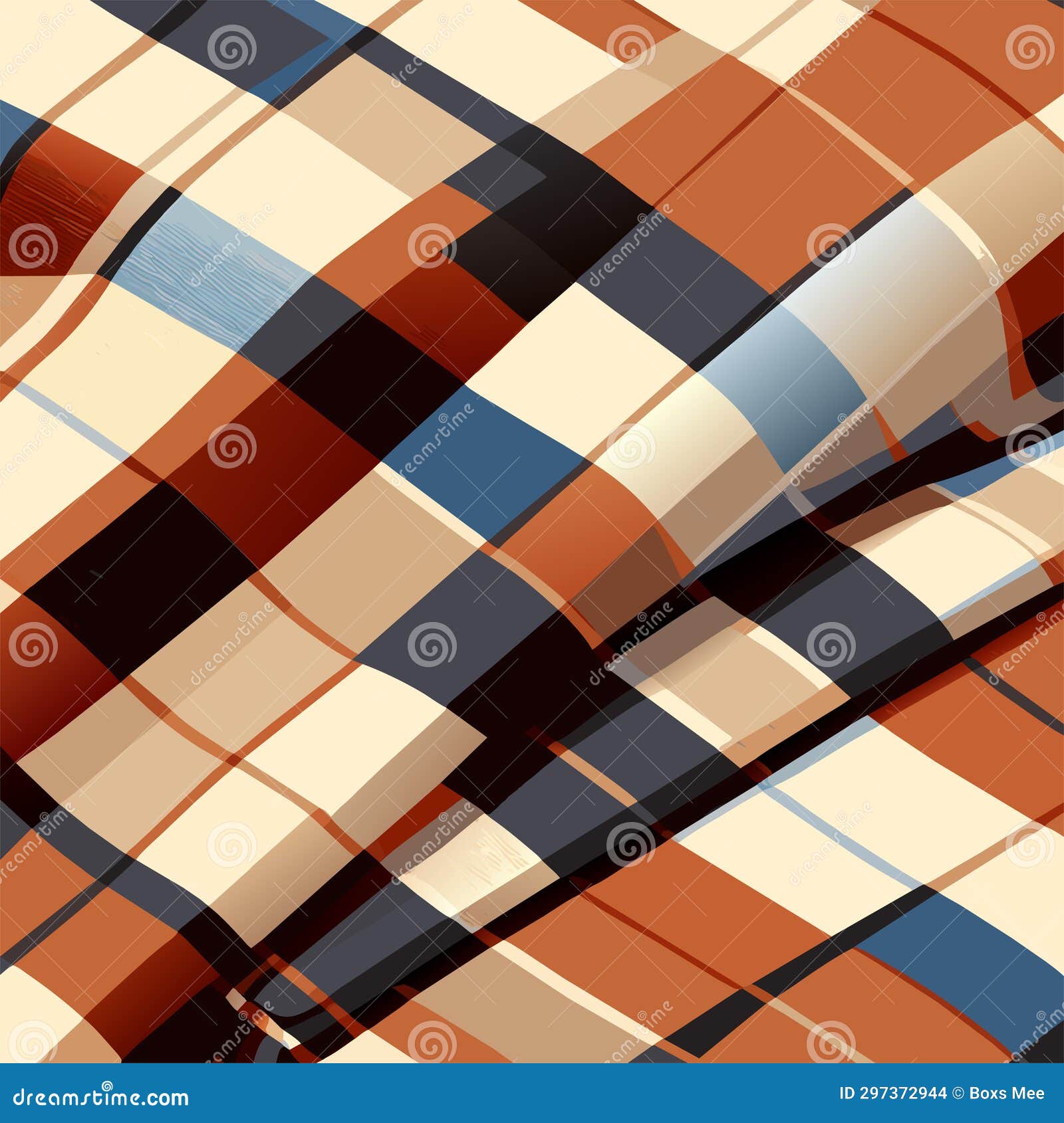 Checkered Fabric Texture. Abstract Checkered Background. Vector ...