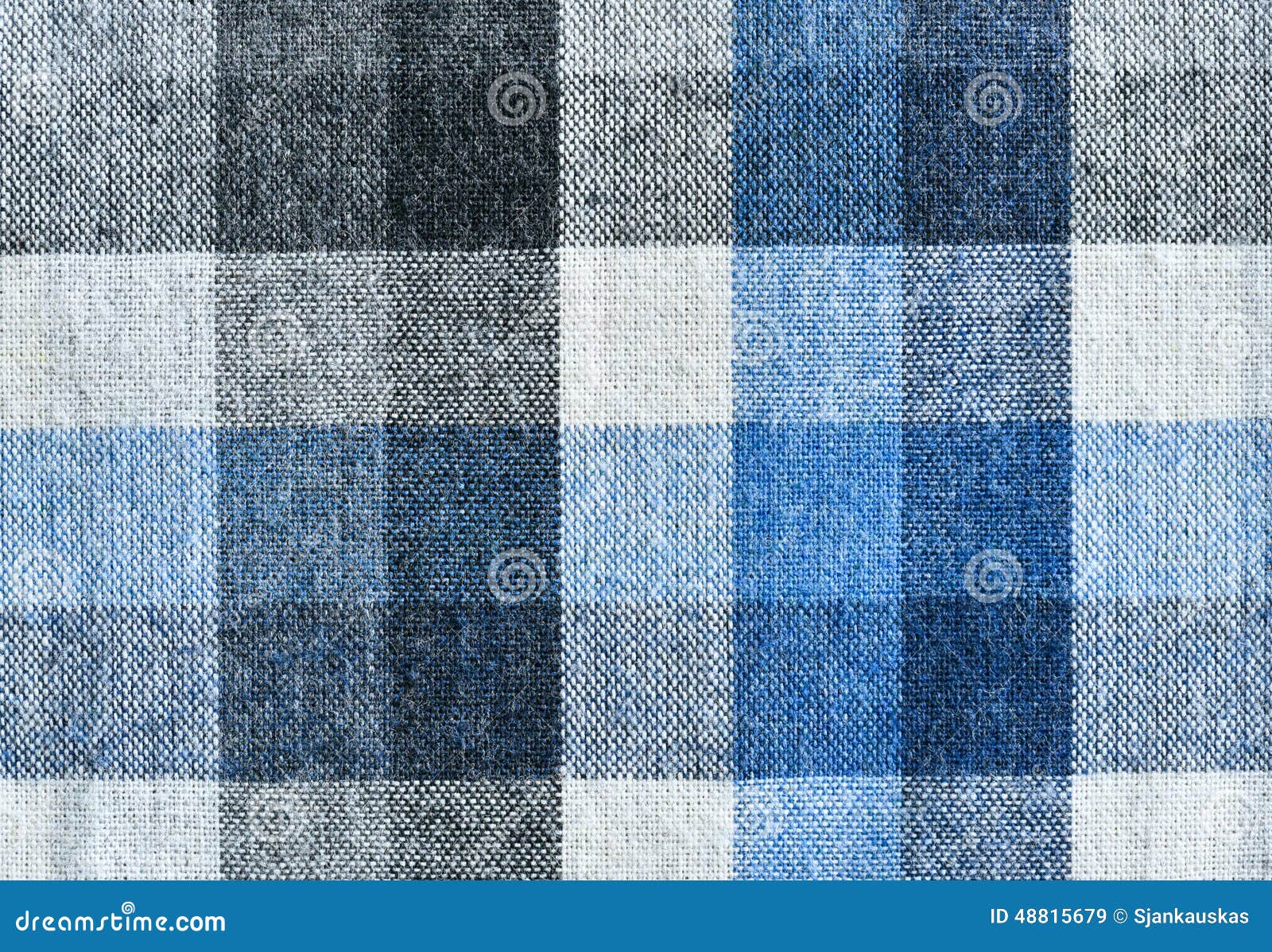 Checkered Fabric Texture Background Stock Image - Image of craft ...