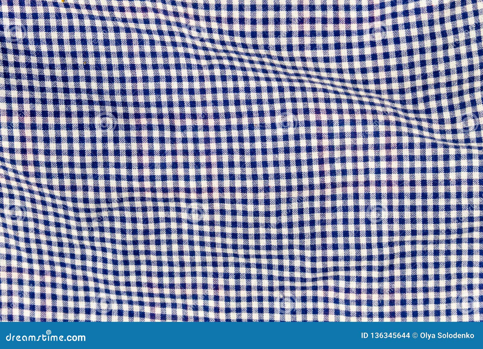 Checkered Fabric Texture. Cloth Background Stock Photo - Image of ...