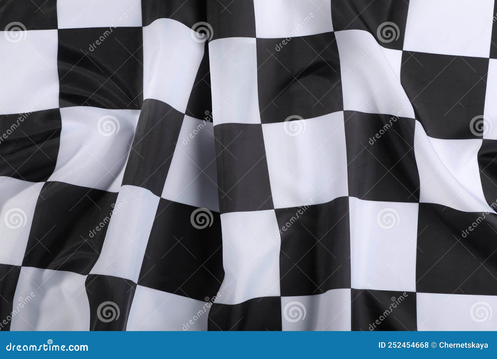 Checkered Finish Flag On White Background. Auto Racing Symbol Royalty ...