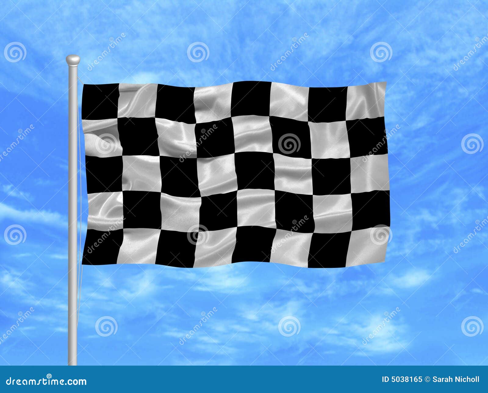 Checkered Flag 1 stock illustration. Illustration of rally - 5038165