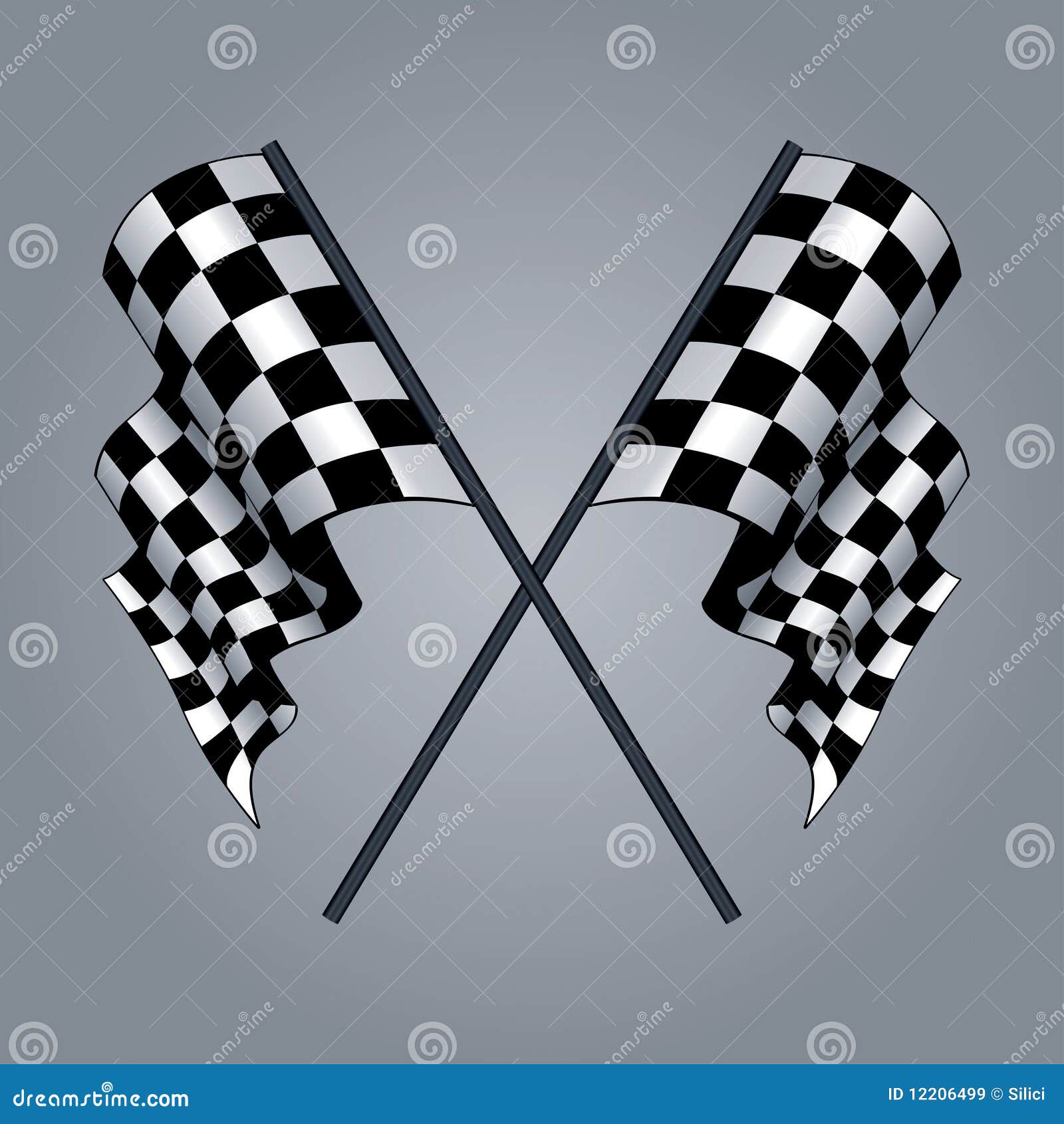 Checkered Flag. Race Background. Banner Seamless Chessboard. Checker ...