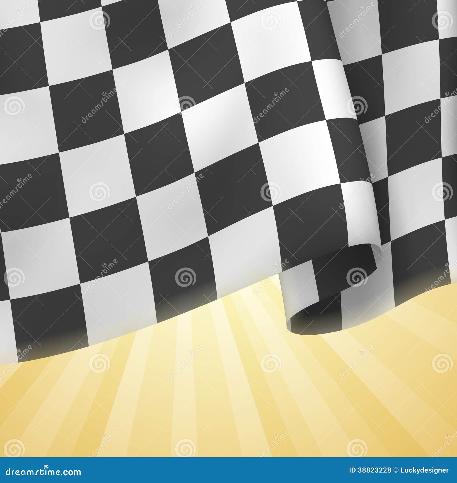 Checkered Flag Background. Card Template Stock Vector - Illustration of ...