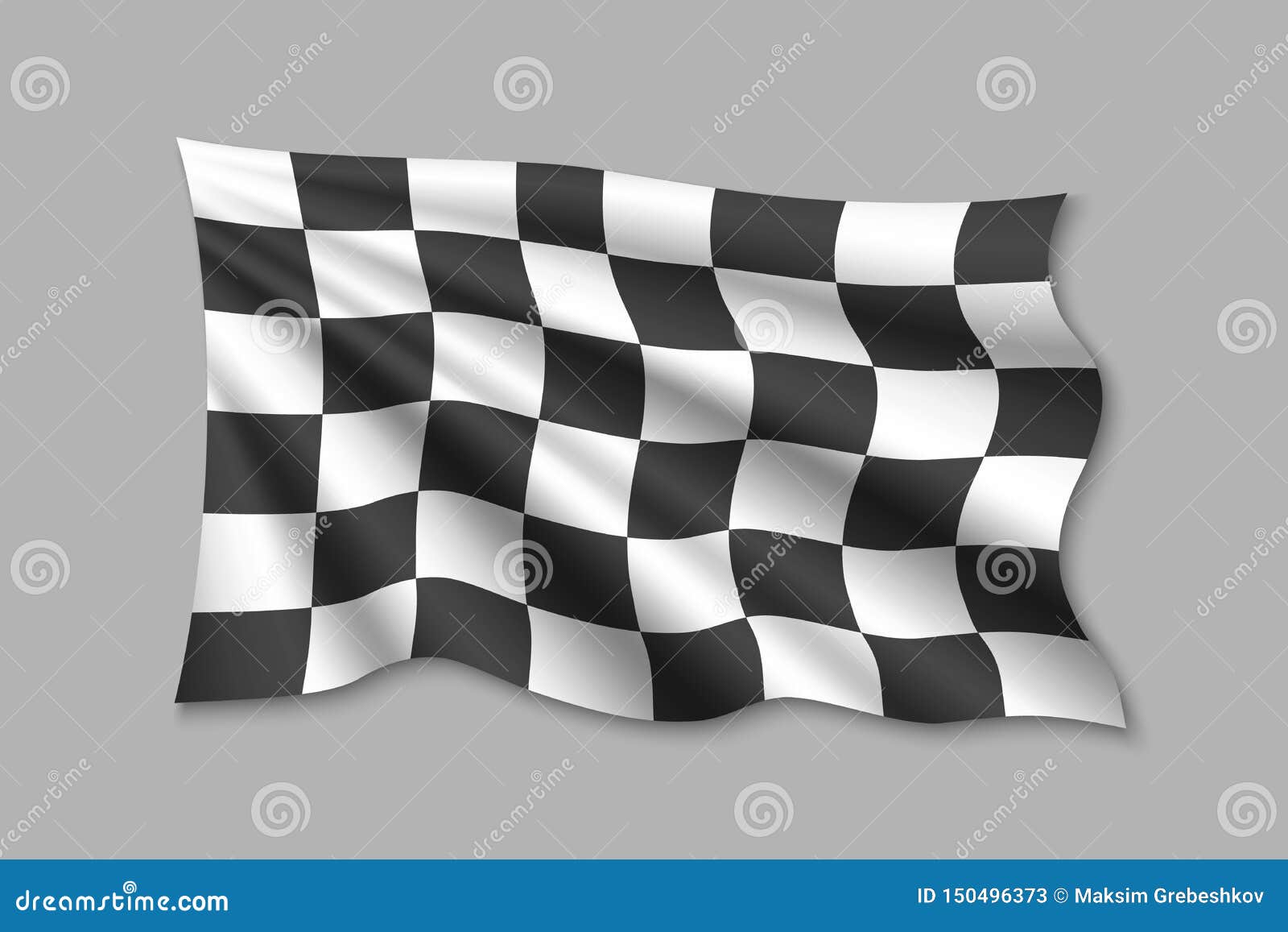 Checkered Flag Background . Vector Illustration Stock Illustration ...