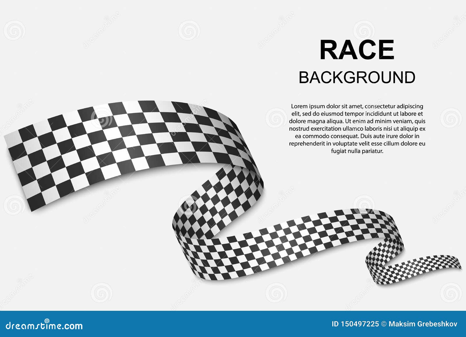 Checkered Flag Background . Vector Illustration Stock Illustration - Illustration of element ...