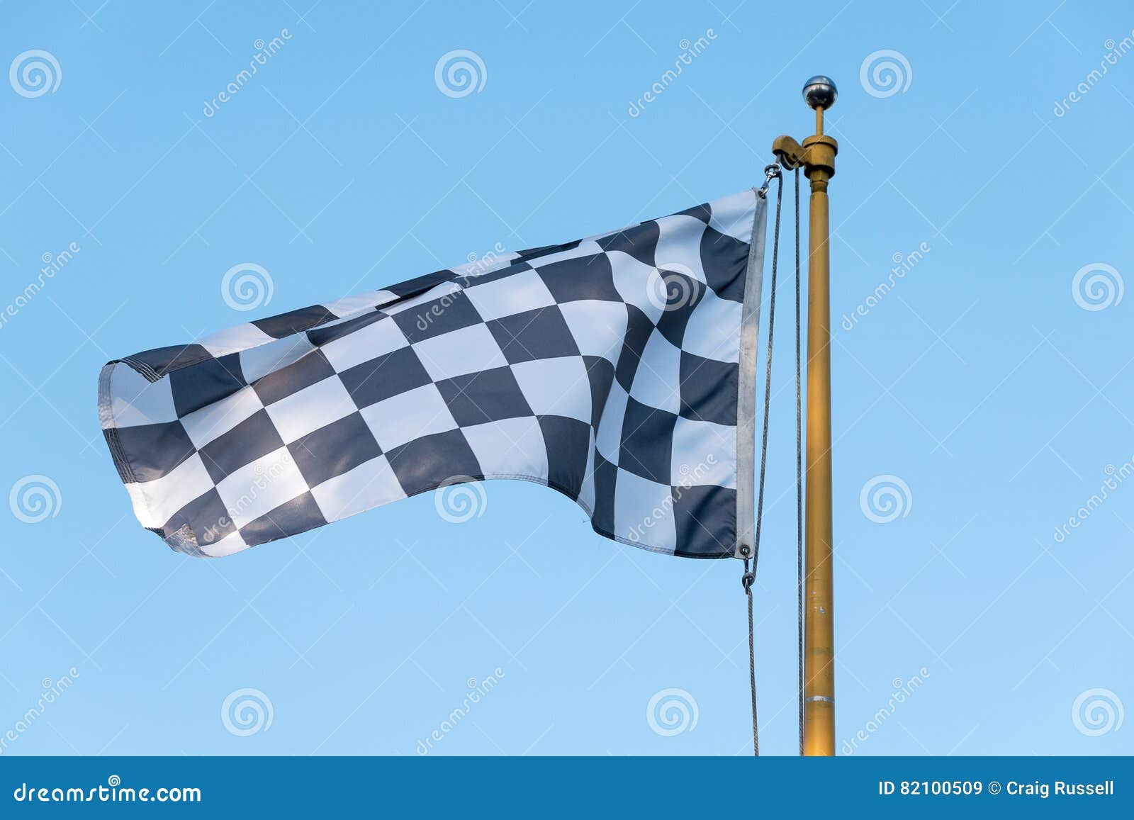 Checkered Flag stock image. Image of chequered, checker - 82100509