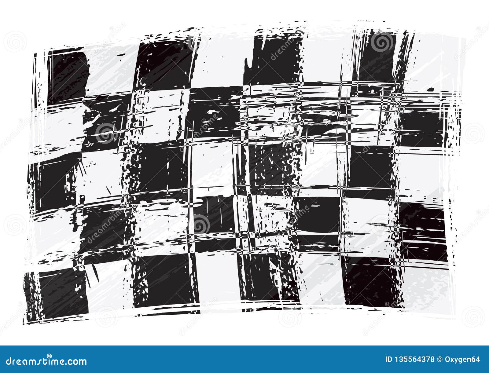 Painted Racing Checkered Flag Stock Vector - Illustration of racing ...
