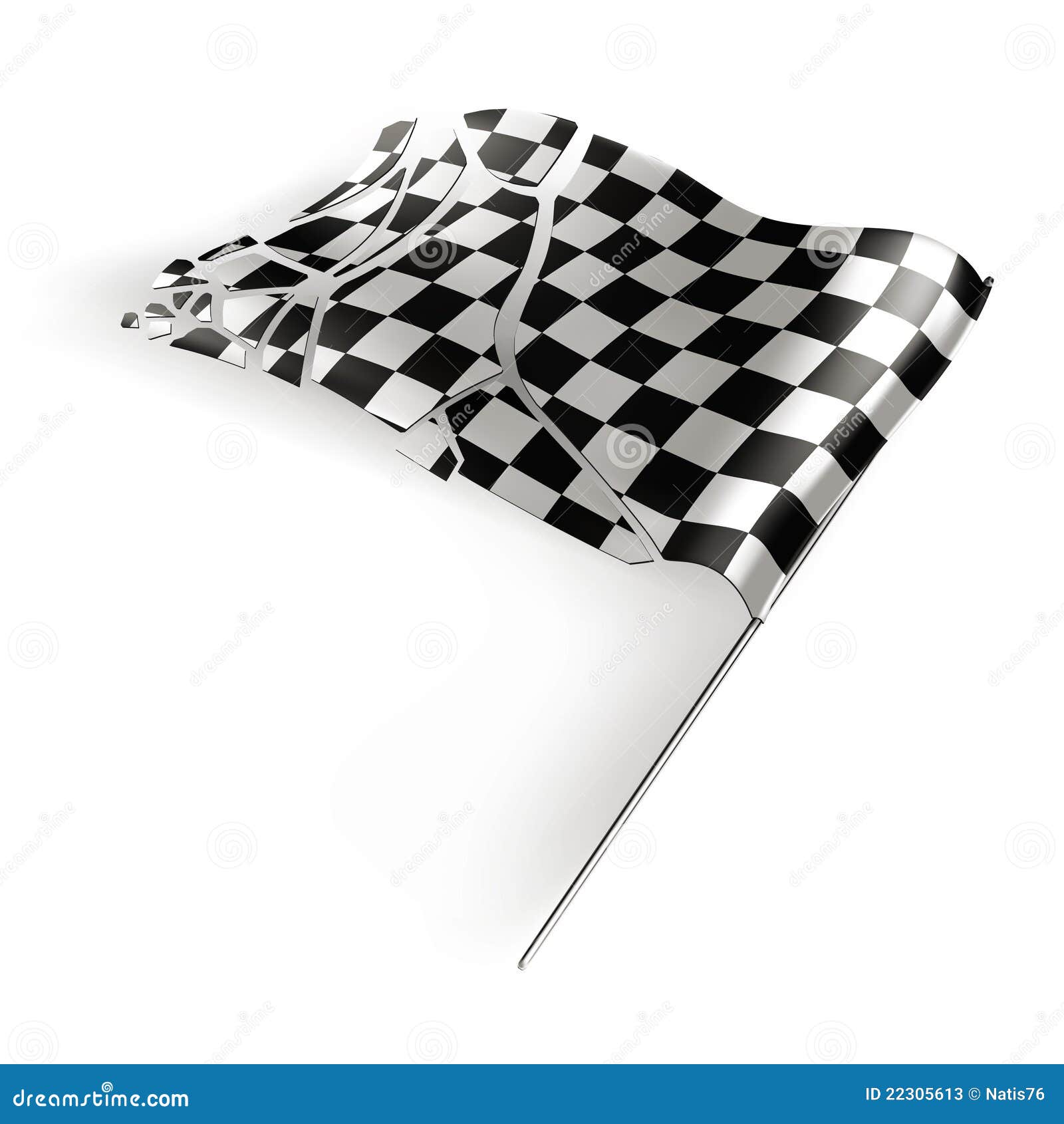 Checkered flag destroyed stock vector. Illustration of game - 22305613