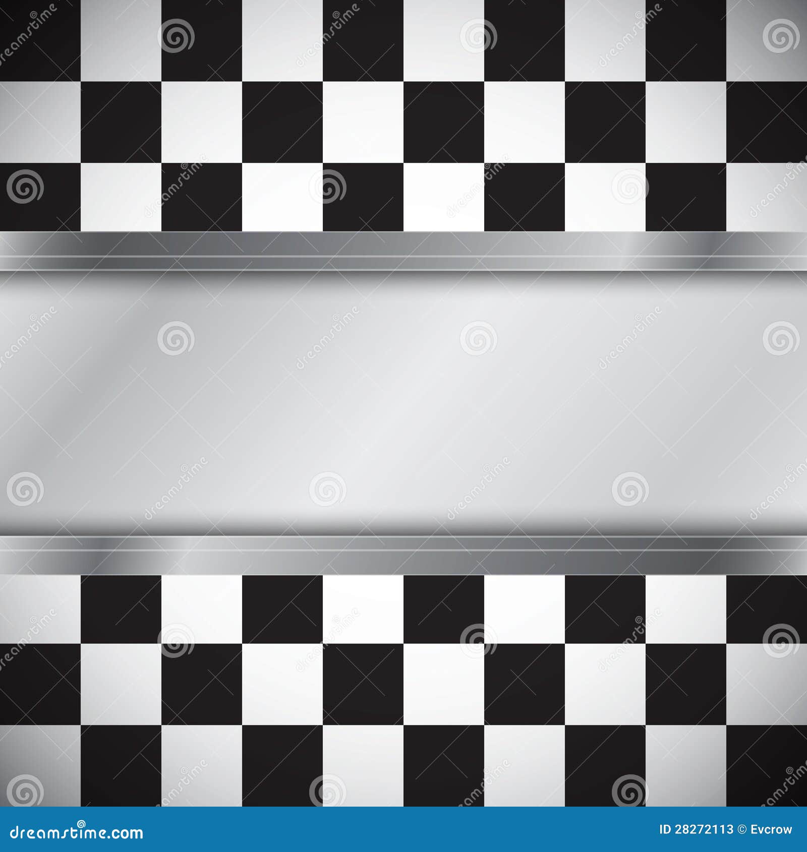 Checkered flag with frame stock vector. Illustration of artwork - 28272113