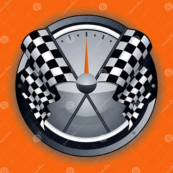 Checkered Flag Logo stock vector. Illustration of drive - 12206750