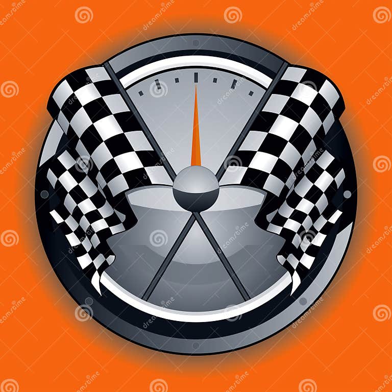 Checkered Flag Logo stock vector. Illustration of drive - 12206750