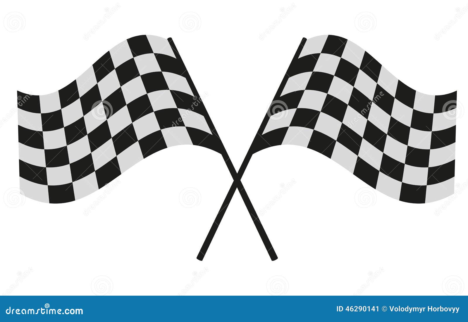 Checkered flag racing stock vector. Illustration of race - 46290141