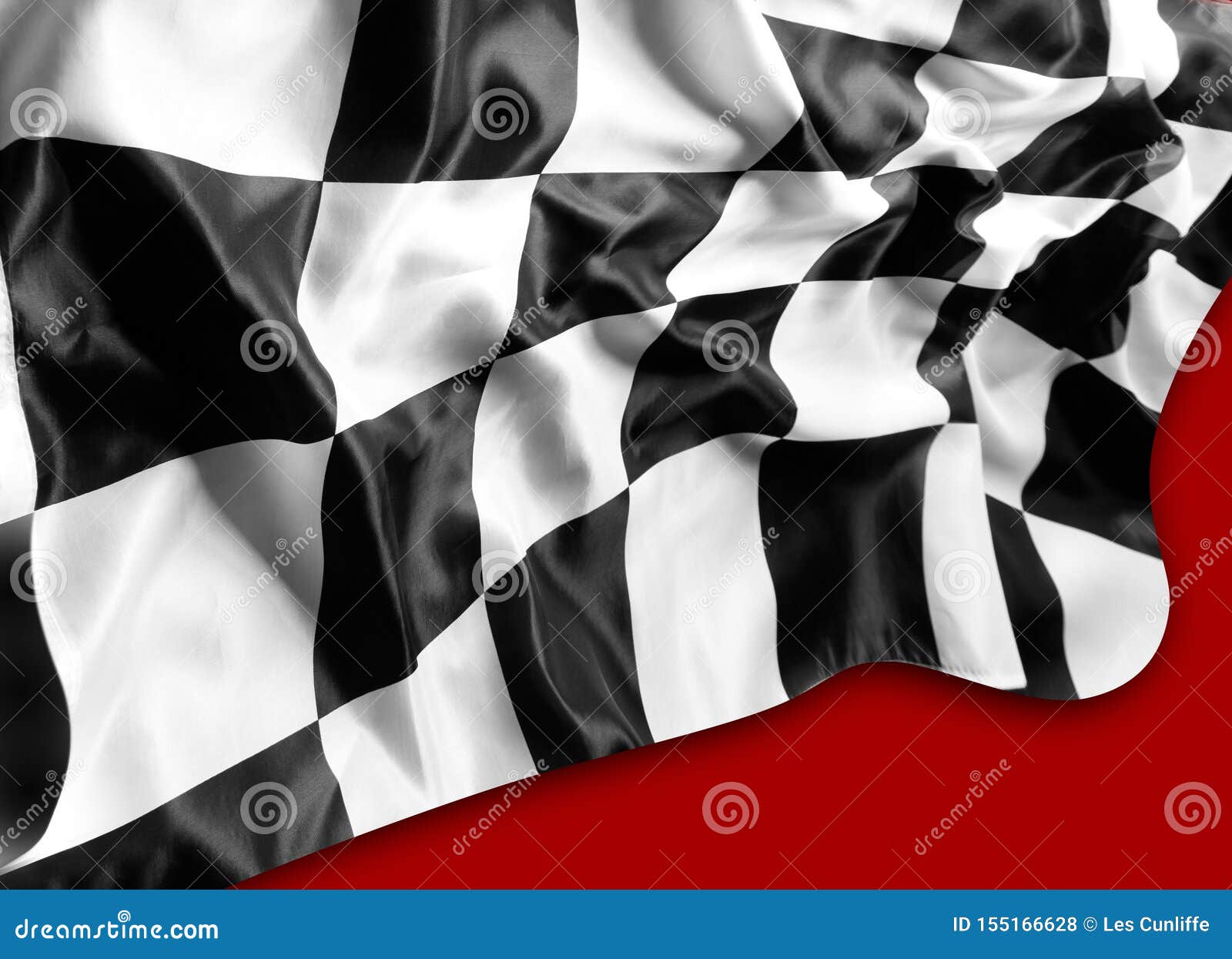 Checkered flag on red stock photo. Image of pattern - 155166628